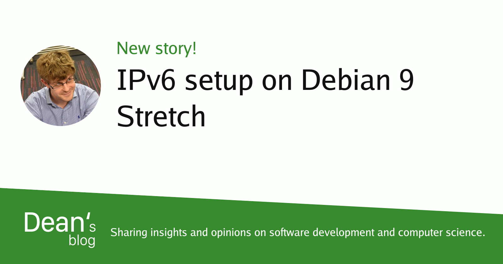 IPv6 setup on Debian 9 Stretch — Dean’s blog